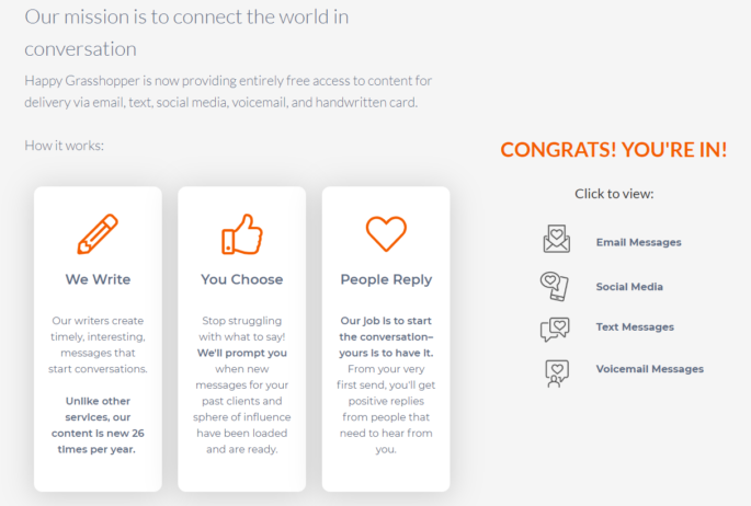 Happy Grasshopper Announces Free Content for Every REALTORⓇ